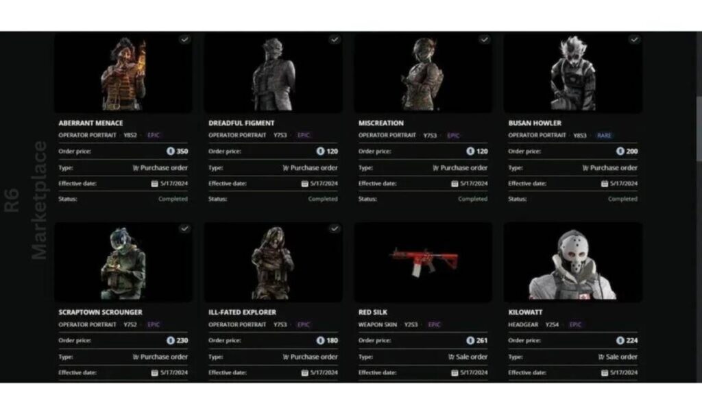 R6 Marketplace Guide: Buy, Sell And Trade Rainbow Six Siege Items Fast ...